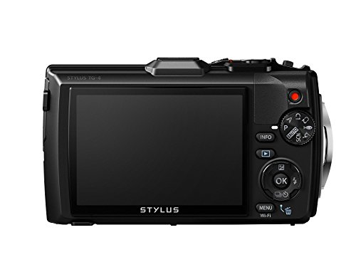 Olympus TG-4 16 MP Waterproof Digital Camera with 3-Inch LCD (Black)