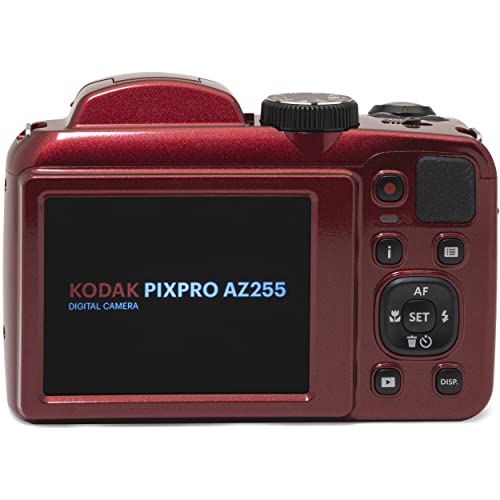 Kodak PIXPRO AZ255 Digital Camera + SanDisk 32GB Memory Card (2) + Digital Camera/Video Case (Red)