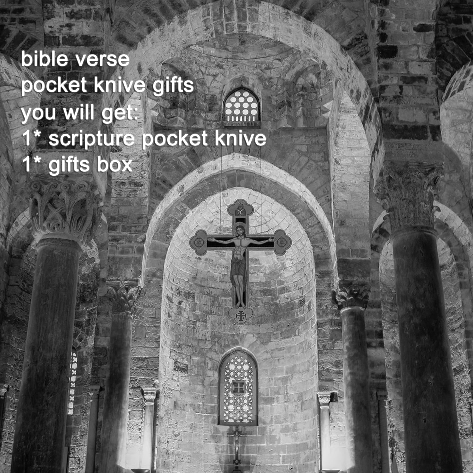 MRSLYFQH Christian Scripture Gifts Utility Tool,Engraved Bible Verse Catholic Confirmation Baptism Gifts,Pastor Gifts (Isaiah 43:2)