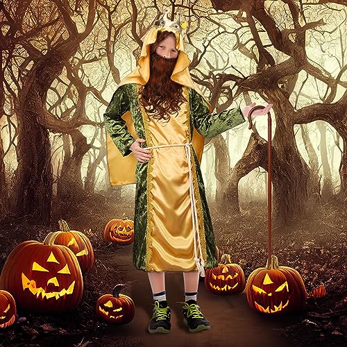 HooLing 6 Pcs Wise Men Costume Kids Saint Bible Costume Boys Shepherd Nativity Costumes for Christmas Halloween(S)