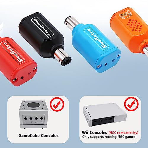 BITFUNX RetroScaler NGC Wireless Controller Adapter - Supports NGC Game Console, Compatible with PS3/PS4/PS5, Xbox One S, Series X/S, Switch Pro Bluetooth Controllers