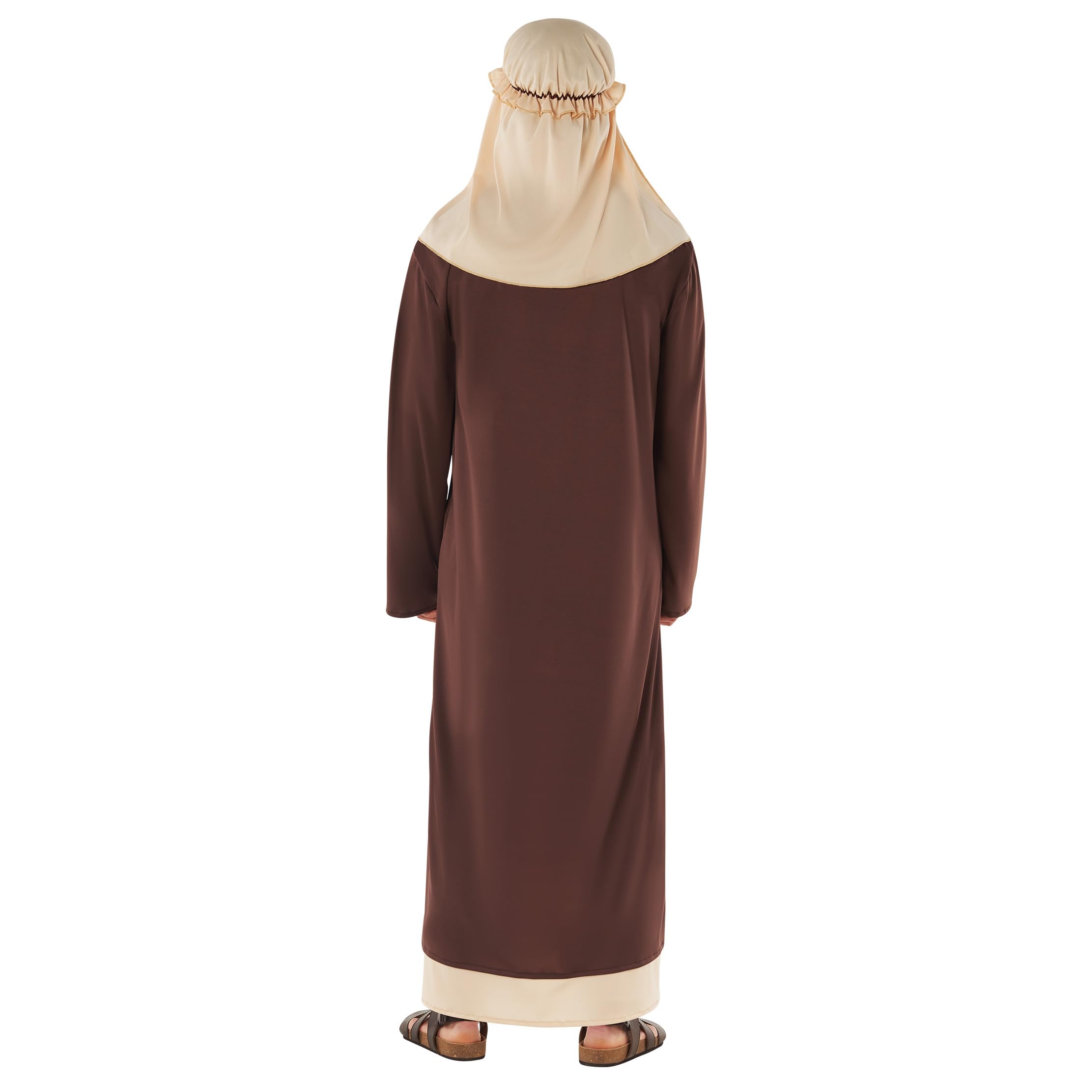 Morph Men's Nativity Joseph Costume (Brown, Large, Pull On) - Biblical Costume for Adults