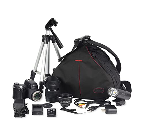 Minolta MN24Z 33 MP / 1080p HD Digital Camera w/Interchangeable Lens Kit (Black)