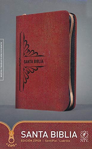 Personalized Bible Custom Text Your Name Santa Biblia NTV Edición Zíper SentiPiel Ladrillo Custom Made Gift for Baptisms Christenings Birthdays Celebrations Holidays