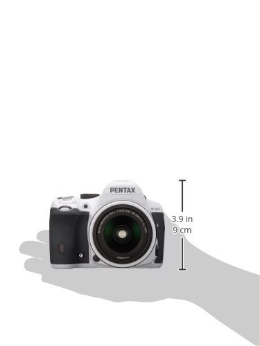 Pentax K-50 16MP Digital SLR Camera Kit with DA L 18-55mm WR f3.5-5.6 and 50-200mm WR Lenses (White) - International Version