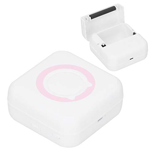 Zopsc-1 Portable Wireless Thermal Printer Bluetooth Mini Printer Label Wrong Question Printing 200dpi(Pink)