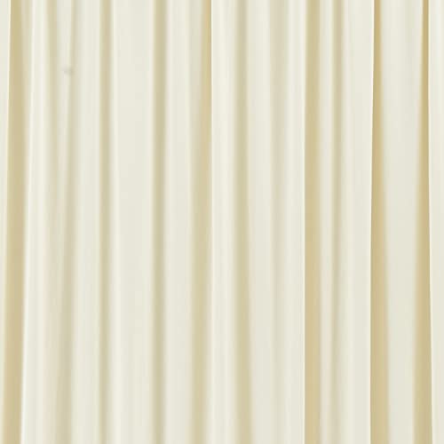 10 ft x 10 ft Wrinkle Free Ivory Backdrop Curtain Panels, Polyester Photography Backdrop Drapes, Wedding Party Home Decoration Supplies