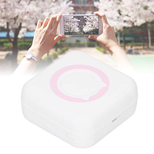 Zopsc-1 Portable Wireless Thermal Printer Bluetooth Mini Printer Label Wrong Question Printing 200dpi(Pink)
