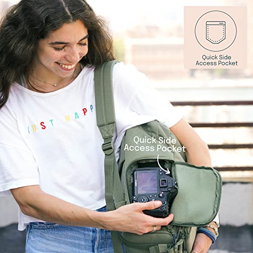 Brevite Jumper Photo Compact Camera Backpack: A Minimalist & Travel-Friendly Photography Backpack Compatible with Both Laptop & DSLR Accessories 18L (Green)