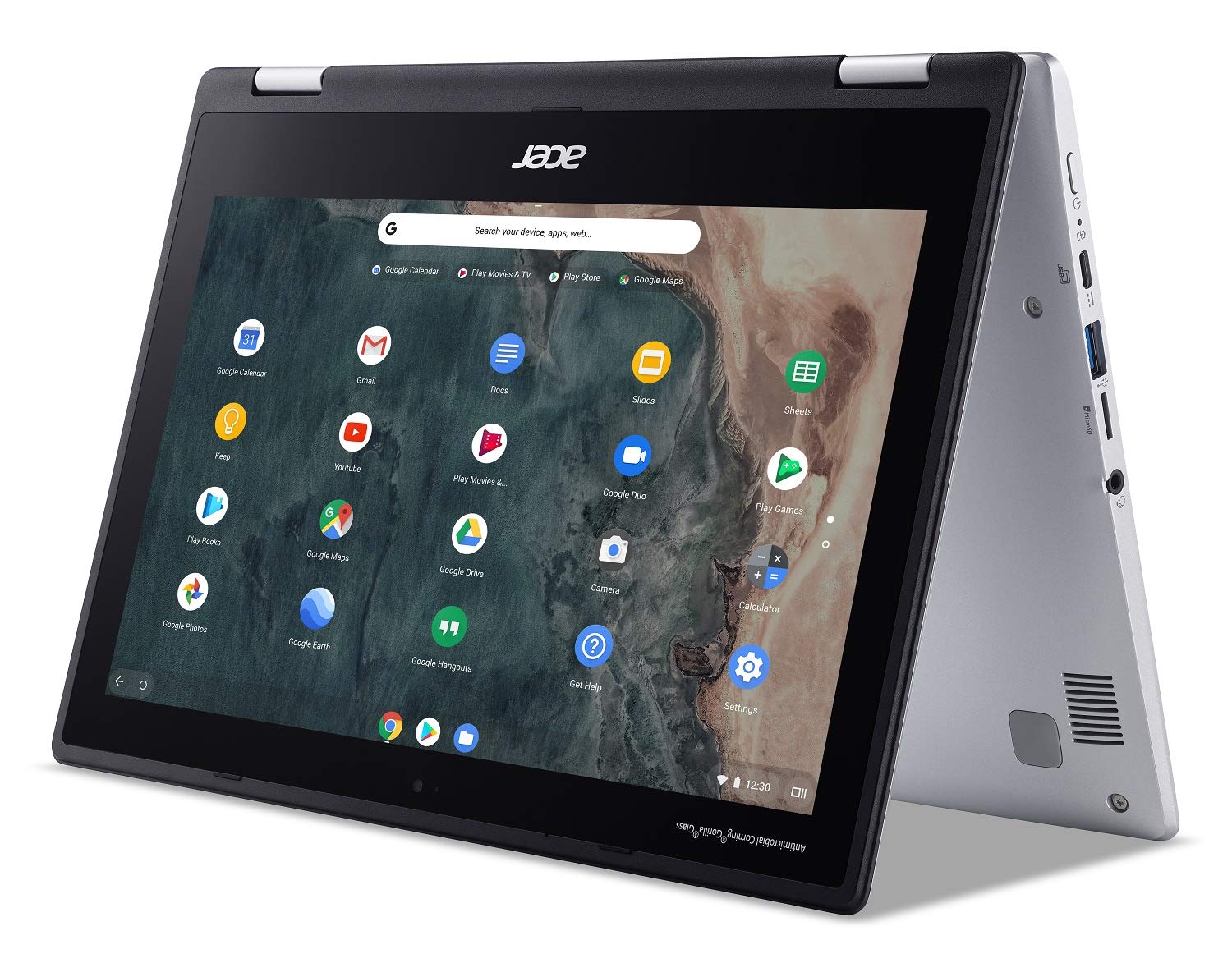 Acer Chromebook Spin 311 CP311-2H-C3KA Convertible Laptop, Intel Celeron N4000, 11.6" HD Touchscreen, 4GB LPDDR4, 64GB eMMC, Gigabit WiFi, Bluetooth 5.0