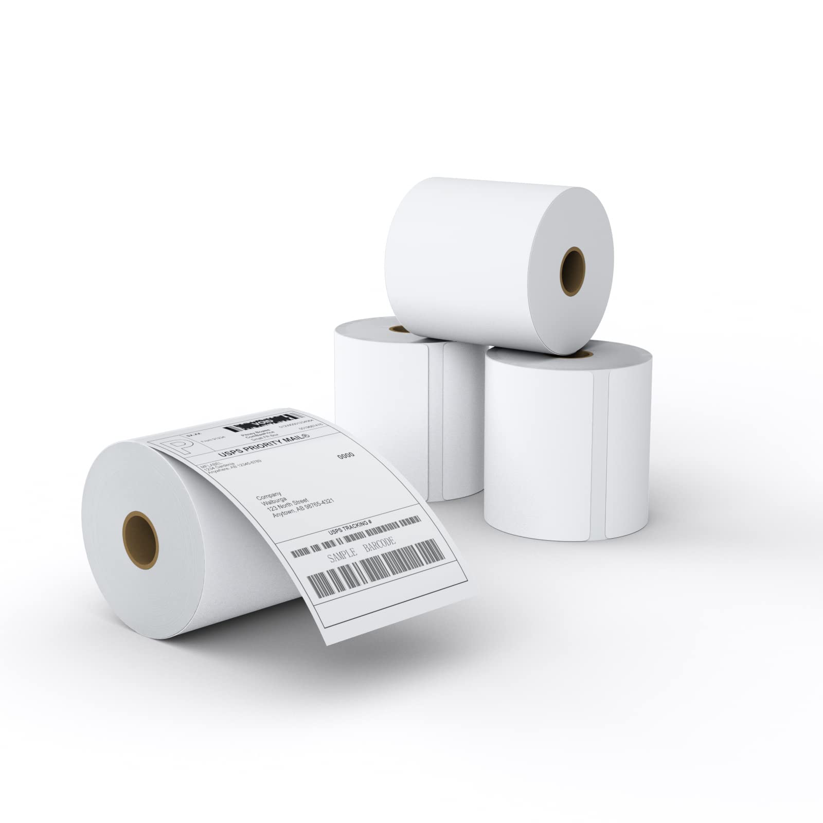 MFLABEL® 4 Rolls of 450 Direct Thermal Shipping Labels 4x6 for Zebra 2844 Zp-450 Zp-500 Zp-505