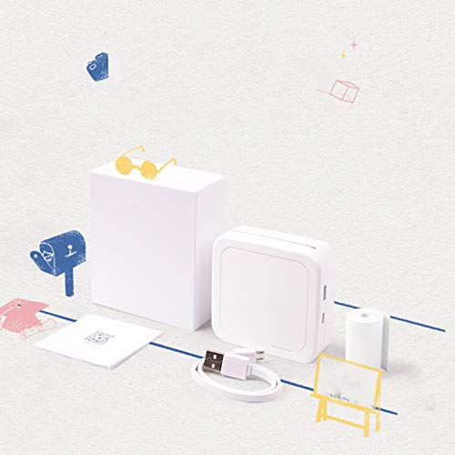 1 Piece Photo Instant Printer Mini Pocket Thermal Printers with 1 Paper Roll Student Wrong Question Organizer