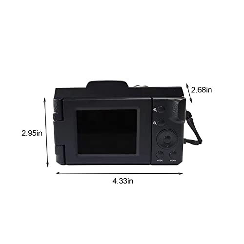 Digital Camera for Kids, Rechargeable Compact Cameras for Photography and Video, Ultra Hd Mini Digital Camera with 2.4" LCD 16x Digital Zoom, for Teens, Adult, Beginners (Black)