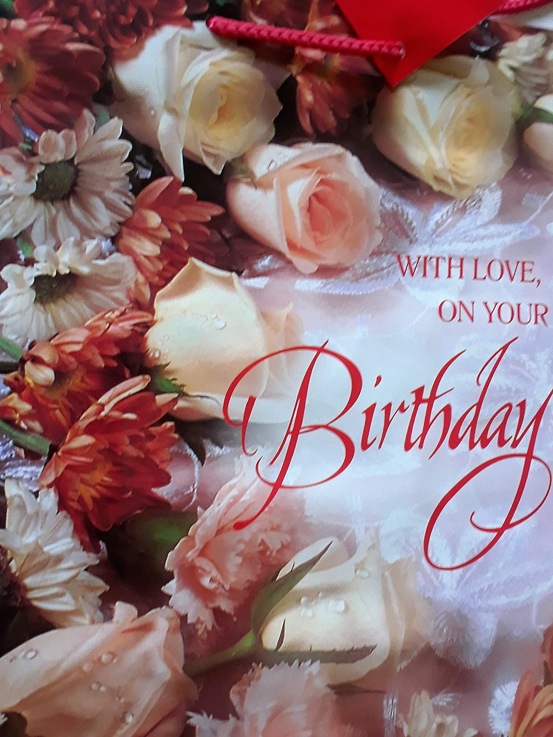 Birthday Gift Bags 4 Assorted Designs 12 Gift Bags in Pack, 10.5" x 8" Glossy Finish