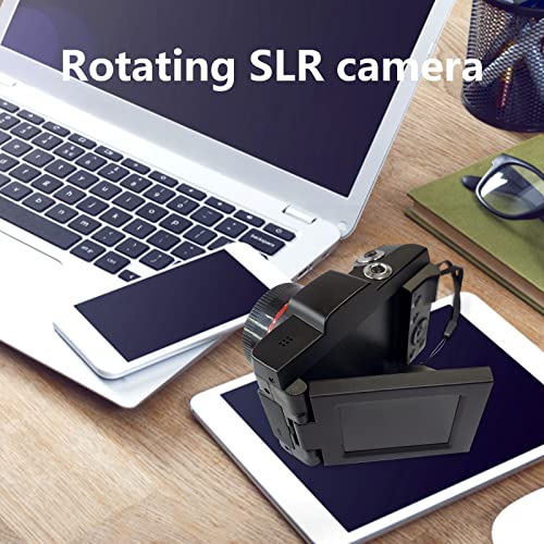Digital Camera for Kids, Rechargeable Compact Cameras for Photography and Video, Ultra Hd Mini Digital Camera with 2.4" LCD 16x Digital Zoom, for Teens, Adult, Beginners (Black)