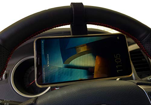 Magnetic Steering Wheel Phone Mount Fits Peloton and Spin Bikes by IQ Labs