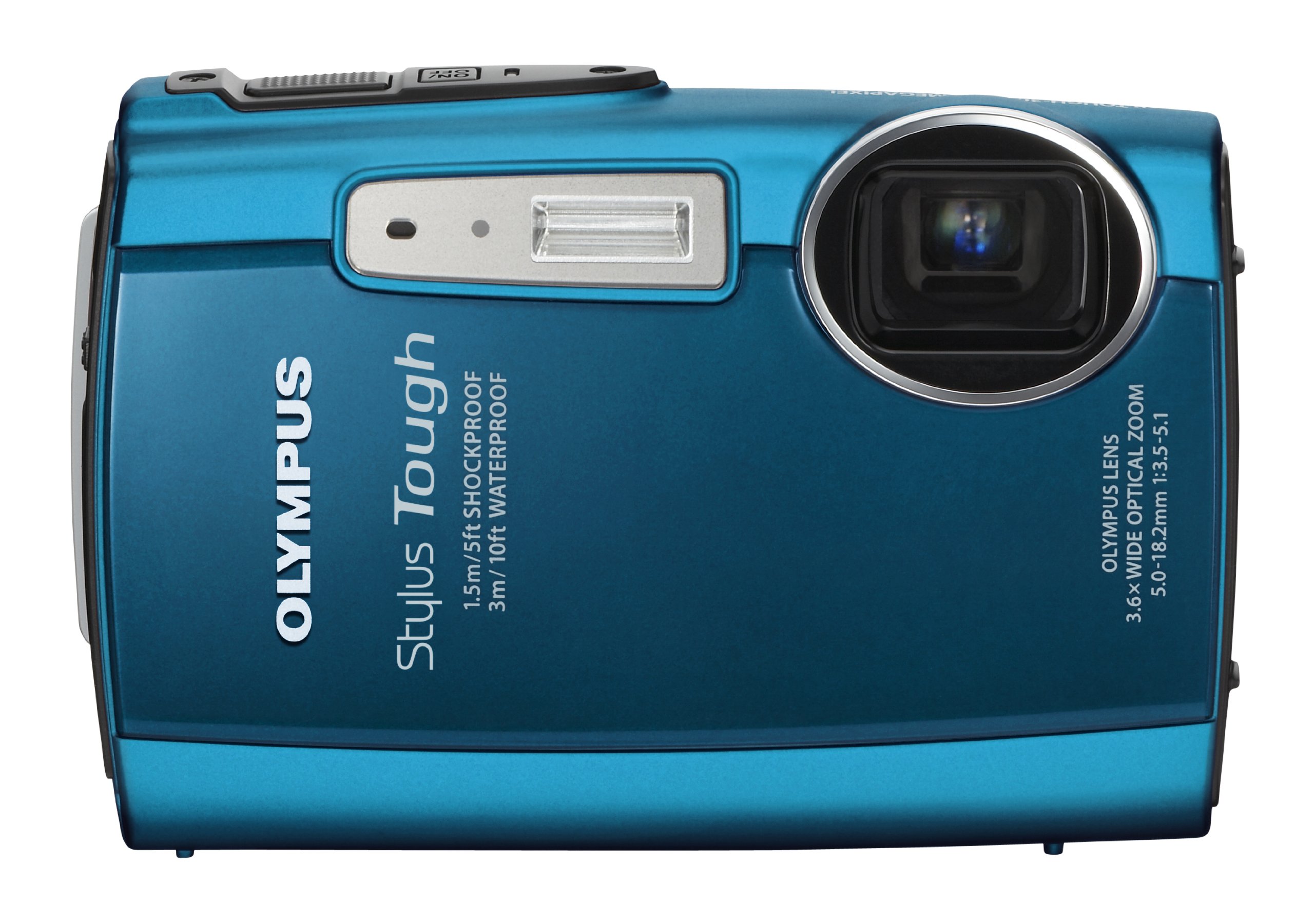 Olympus Stylus Tough 3000 12 MP Digital Camera with 3.6x Wide Angle Zoom and 2.7-inch LCD (Blue) (Old Model)