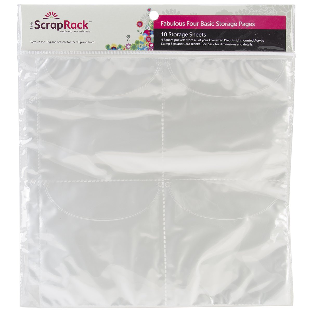 Totally-Tiffany SRSP-P42 Scrap Rack Basic Storage Page, Fabulous 4, 10-Pack