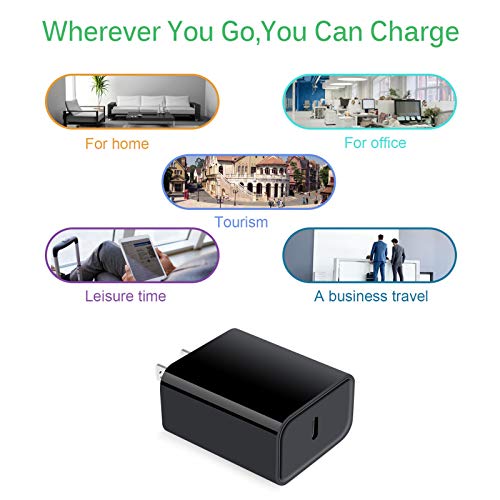 USB C Wall Charger for iPhone 14 Pro/14/13 Pro Max/12/11/SE/XS/XR/X/8,Samsung Galaxy A13 5G/A03s/A53 5G/S22 Ultra/S21/S20/,iPad,AirPods Pro,Pixel 6,20W PD Type C Fast Charging Block Cube Brick Android