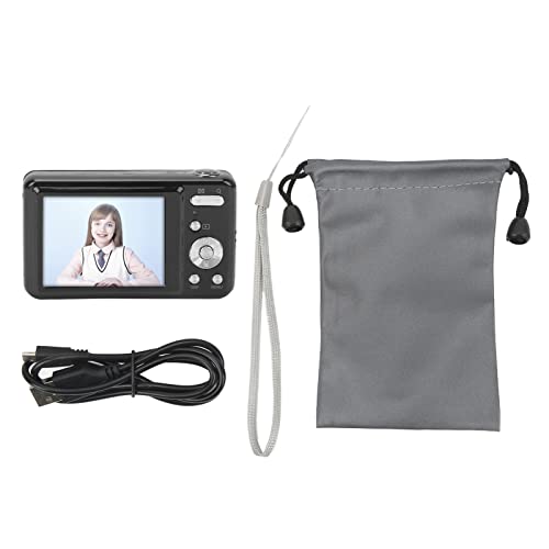 Digital Camera with 2.7in Display, 48MP Vlogging Camera, 8X Digital Zoom Kids Portable Small Camera, for Children Teens Kids Boys Girls Seniors (Black)