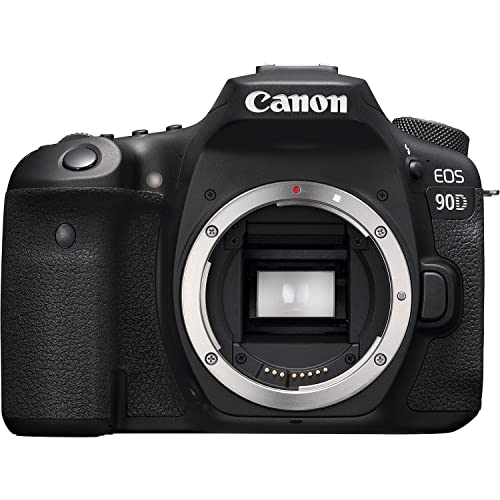 Canon EOS 90D Body DSLR Camera Pro Bundle + Case + Sandisk 128GB Memory Card + Card Reader + Cleaning Kit (International Model) (Renewed)