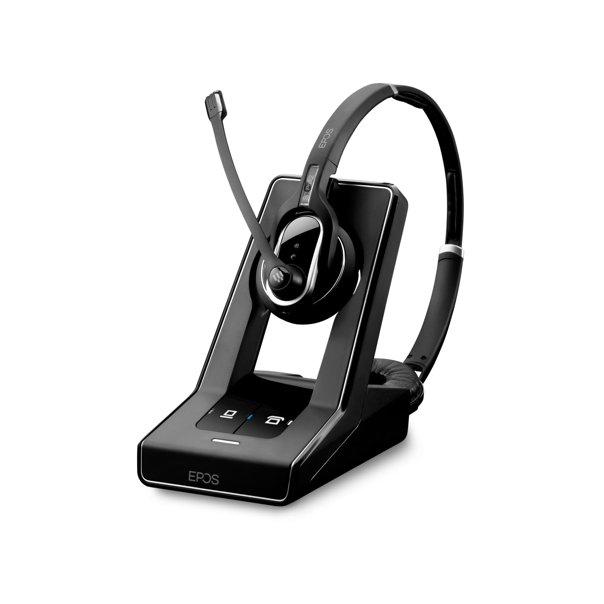 Sennheiser Enterprise Solution SD Pro2 ML Double-Sided Multi Connectivity Wireless Headset for Desk Phone & Skype for Business Ultra Noise-Cancelling Microphone, Black