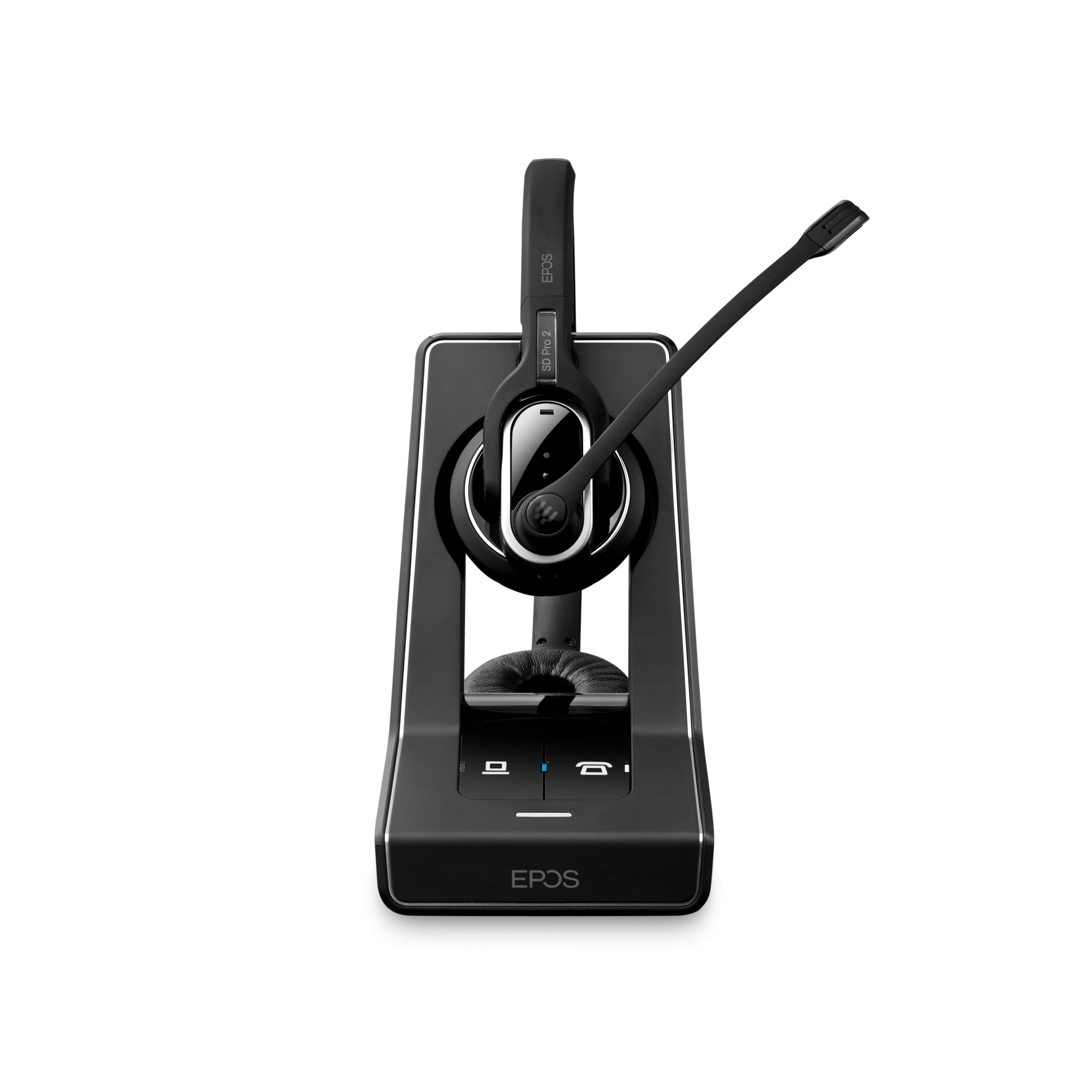 Sennheiser Enterprise Solution SD Pro2 ML Double-Sided Multi Connectivity Wireless Headset for Desk Phone & Skype for Business Ultra Noise-Cancelling Microphone, Black