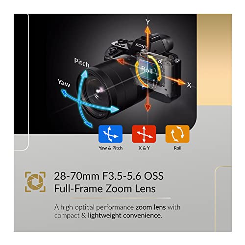 Sony Alpha a7II Mirrorless Digital Camera Bundle with 28-70mm f/3.5-5.6 Lens, Corel Software Kit, Camera Bag, 57-Inch Tripod, Rechargeable Battery and Dual Charger, 32GB SD Card, HDMI Cable (7 Items)