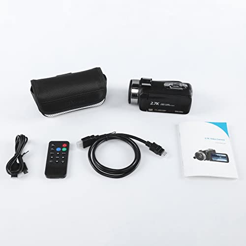 Bilukmi New 2.7k Ultra Hd Digital Camera 3.0in 270° Reversible IPS TOU-ch Screen Dv 16x Zoom Dual Smart Anti-Shake