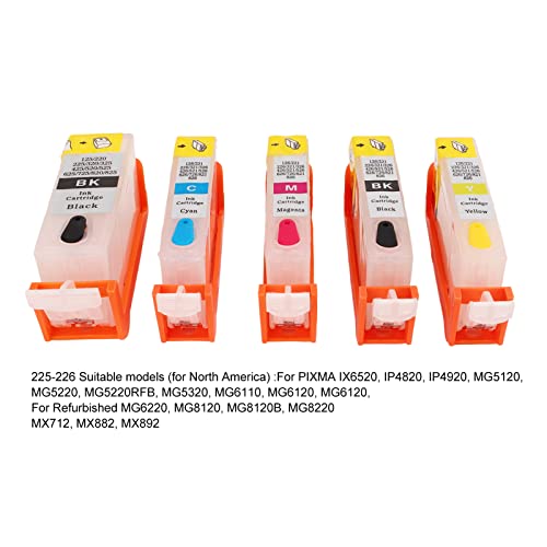 Ink Cartridge, 5 X 4 Color PP Ink Cartridges for Test Paper (225-226)