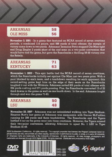 Arkansas SEC Classics 3-DVD Set