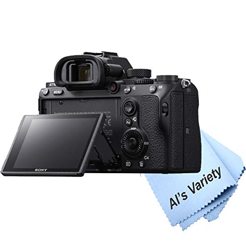Sony Alpha a7 III Mirrorless Digital Camera with 24-70mm Lens + Shot-Gun Microphone + LED Always on Light+ 64GB Extreme Speed Card, Gripod, Case, and More (26pc Video Bundle)