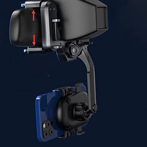 RIWPKFH Car Phone Holder,360 Rotatable Rearview Mirror Mobile Holder,GPS Phone Holder for All Smartphone and Car