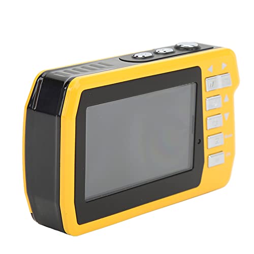 Asixxsix 4K Digital Camera, 56MP 18X Digital Zoom 10ft Waterproof Underwater Vlogging Camera with Dual IPS Screen, Micro USB 2.0 Port and Microphone Rechargeable Students Compact Camera for Travel