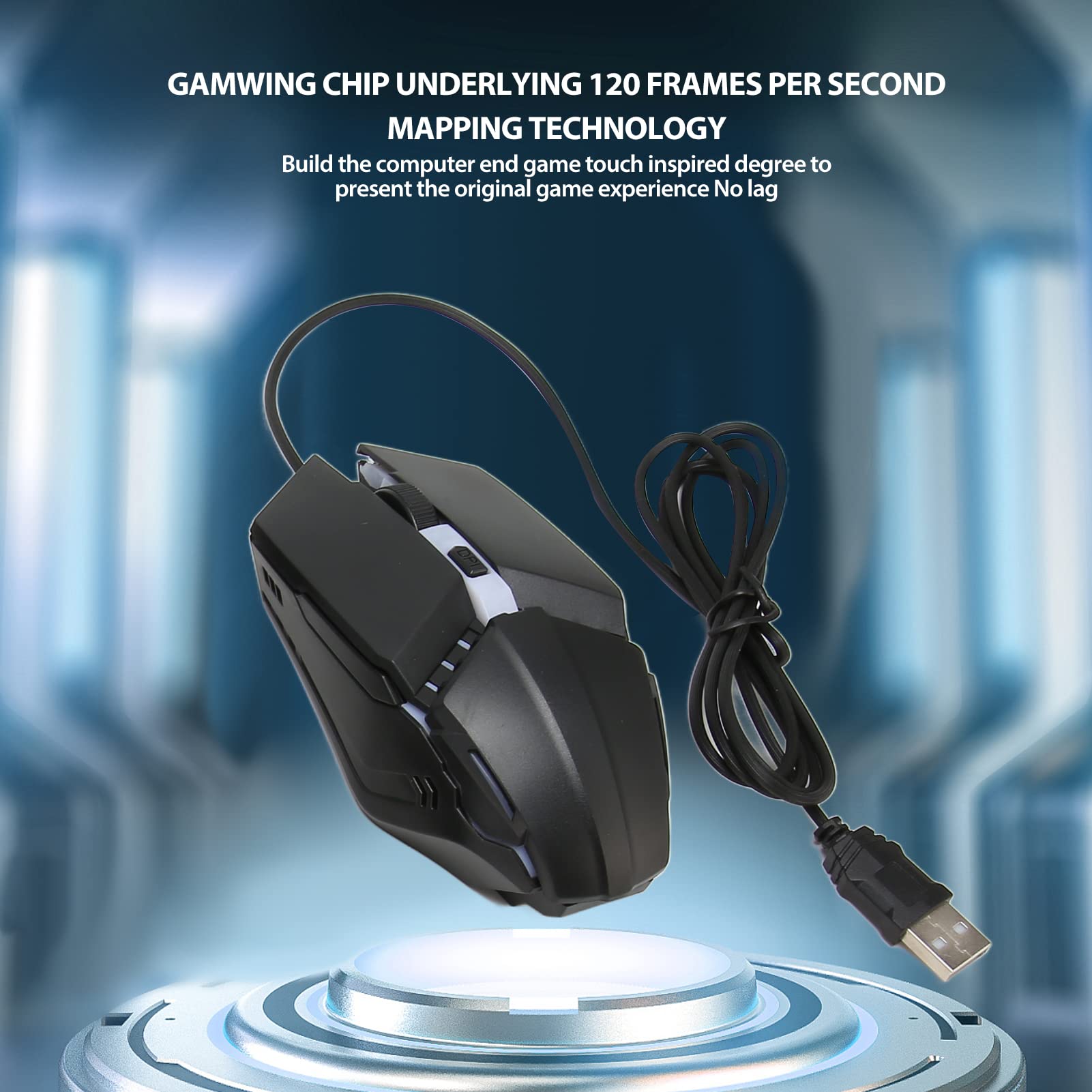Half Hand Gaming Keyboard and Mouse Combo, 4 in 1 Mobile Game Combo Pack, Mobile Gamepad Controller, One Handed Gaming Keyboard, Mouse Converter, Adjustable Phone Stand