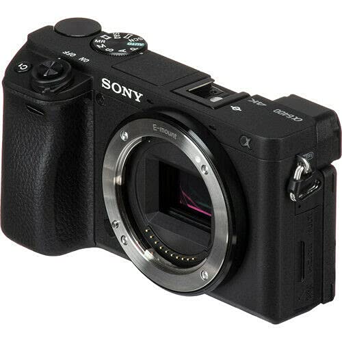 Sony Alpha a6400 Mirrorless Digital Camera (Body Only) - Pro Bundle Includes: Sandisk Extreme Pro 32GB SD, Slave Flash, Tripod, Gadget Bag, HDMI Cable and More