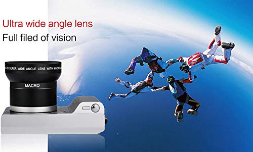 Digital Camera 24MP 4.0 Inch Touch Monitor Camera for Backpacking FHD Mini Compact Wide Angle Lens Pocket Camera for Photography(2 batteries Included)