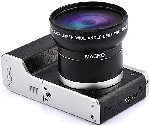 Digital Camera 24MP 4.0 Inch Touch Monitor Camera for Backpacking FHD Mini Compact Wide Angle Lens Pocket Camera for Photography(2 batteries Included)