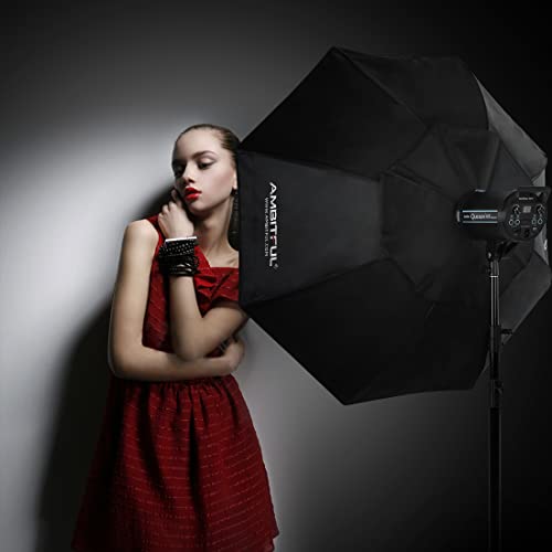 AMBITFUL 37" 95cm Octagon Honeycomb Grid Softbox, Bowens Mount Softbox Compatible Studio Flash Strobe Lighting MS300 SK400 AD600 AD400Pro VL150 VL200 VL300 SL-60W SL200II SZ200Bi (FW 95)