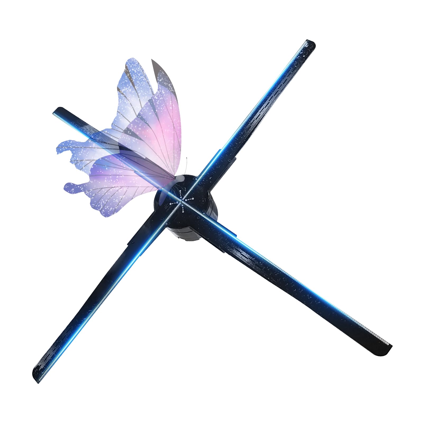 3D Hologram Fan, Faryuan Graphic 3D Photos & Videos, 1600x616 Hi-Resolution & 616 Beads WiFi Hologram Advertising Display with APP & Built-in Bluetooth for Business, Trade Show, Store, Shop (22inch)