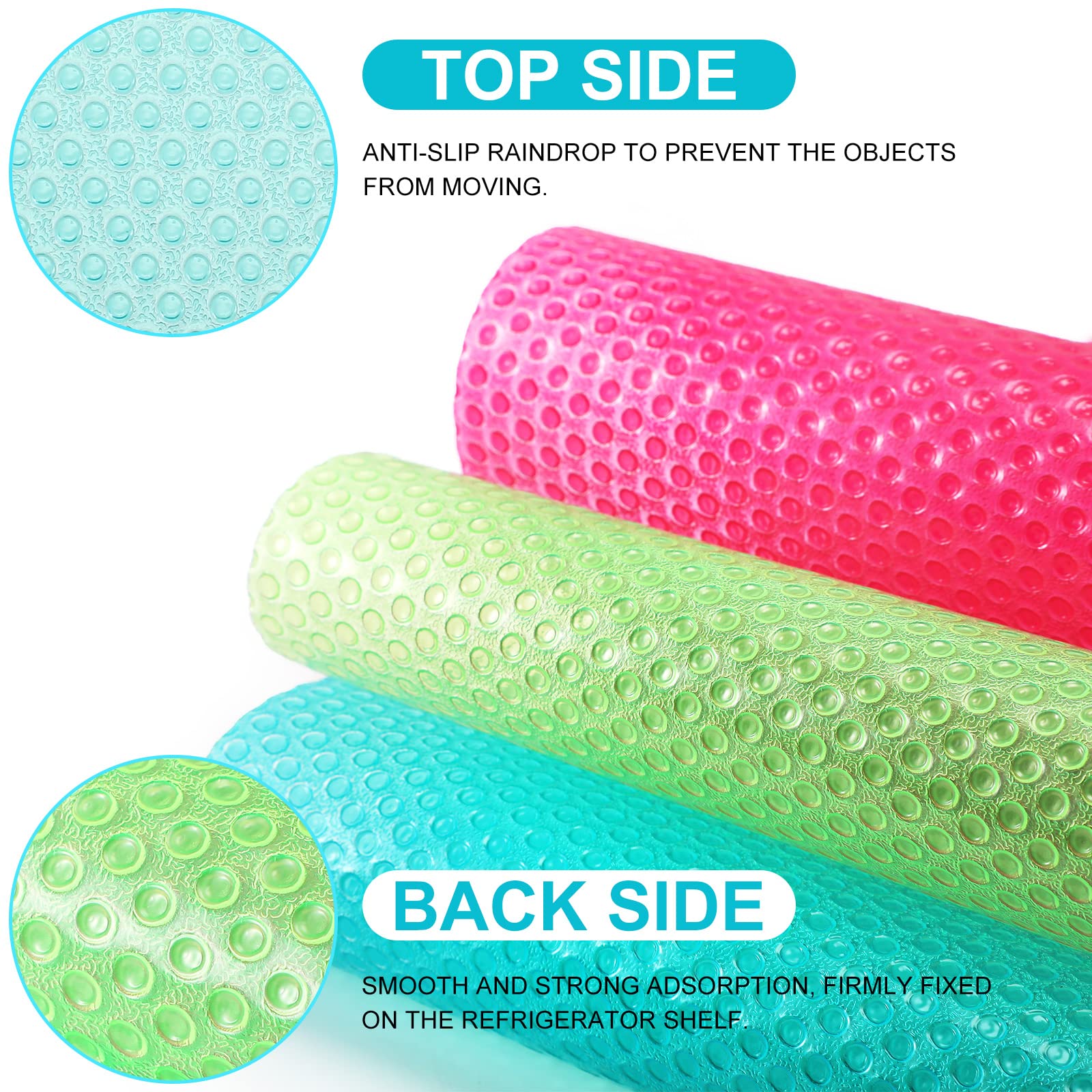 Honeydak 32 Pcs Refrigerator Liners Washable Mats Liner Covers Pads Waterproof Oilproof No BPA Home Kitchen Gadgets 17.7 x 11.6 inches