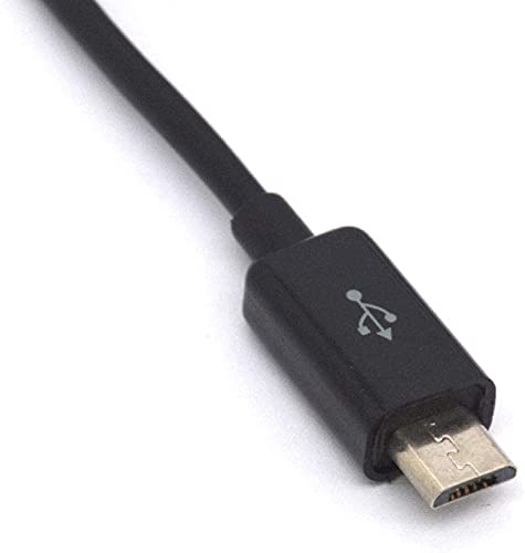 PIIHUSW Micro USB to 3.5mm Audio Output Cable - Gold Plated 4 Pole 3.5mm Male to Micro B Male Car Aux Audio Extension Cord for Android(1M/3.3Ft)