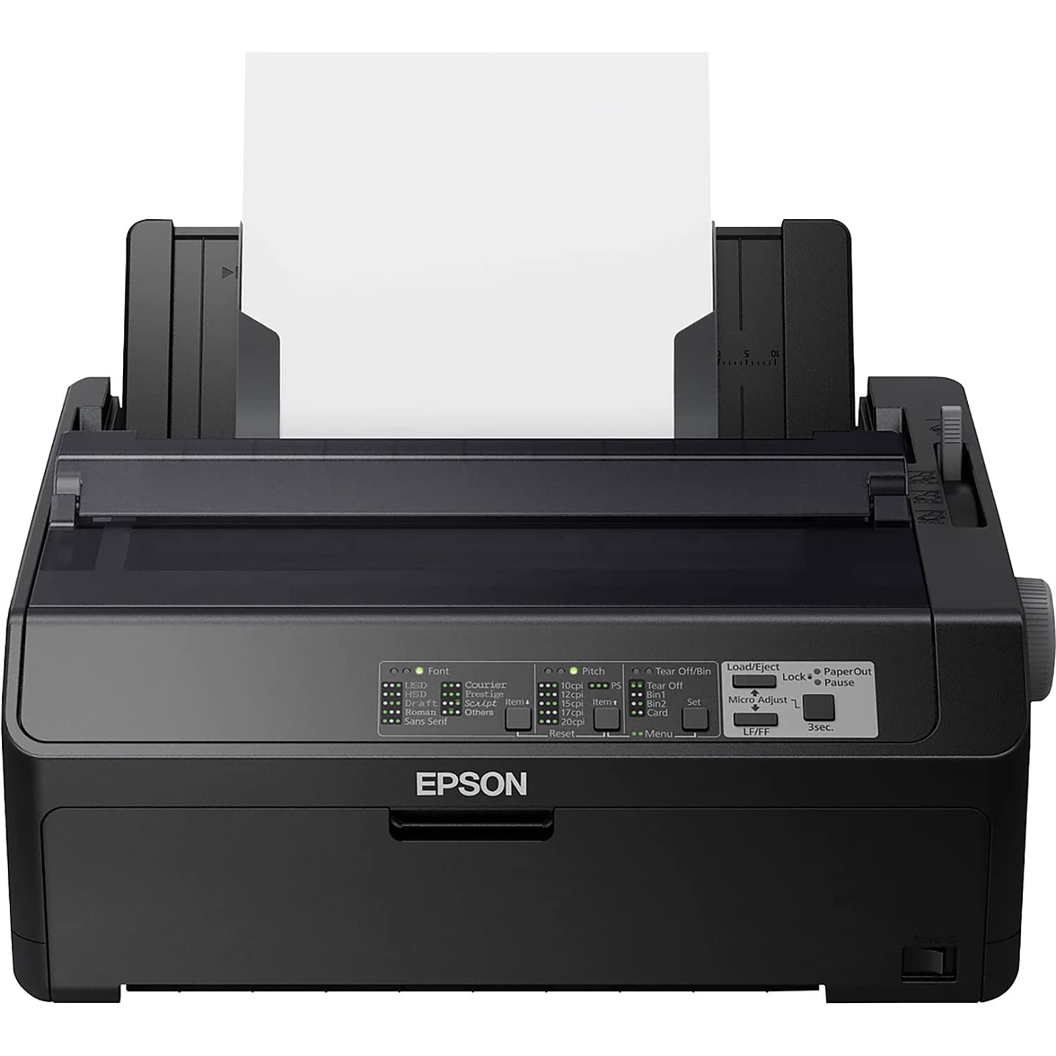 Epson LQ-590II Impact 24-Pin 80-Column Dot Matrix Printer with Serial Connectivity, Black - Single-Function Monochrome Invoice Printer, Print Speed up to 584 CPS