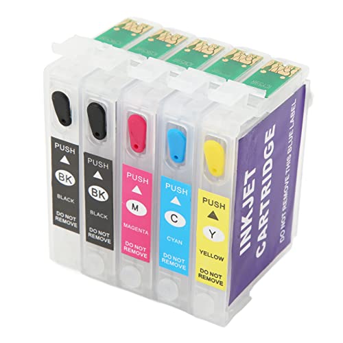 FTVOGUE 5PCS Ink Cartridge,Printing Accessory Desktop Photo Printers T1151 T1151 T1032 T1033 T1034 for Home