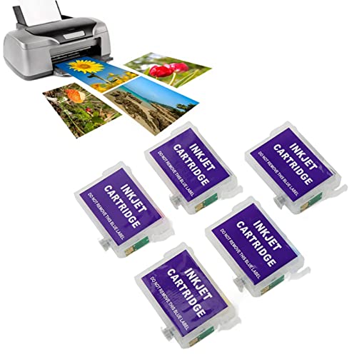 FTVOGUE 5PCS Ink Cartridge,Printing Accessory Desktop Photo Printers T1151 T1151 T1032 T1033 T1034 for Home