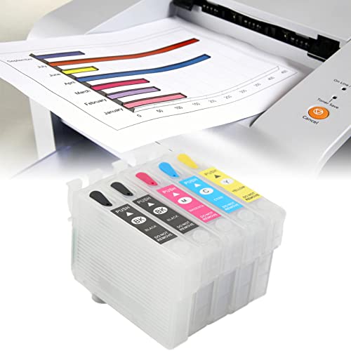 FTVOGUE 5PCS Ink Cartridge,Printing Accessory Desktop Photo Printers T1151 T1151 T1032 T1033 T1034 for Home