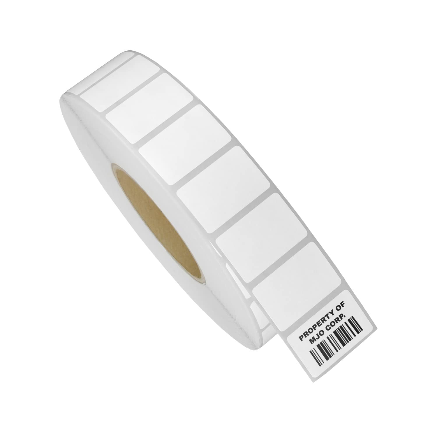 OfficeSmartLabels 1.5"x1" Direct Thermal Label - Compatible with Rollo Printer & Zebra Desktop Printers & More – 3” Core, Permanent Adhesive & Perforated Postage Label Paper (1 Roll, 5100/Roll)