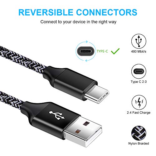 USB Charger for Samsung Galaxy A10E A50 A70 A80 Note 20 Ultra S23 S22 S21 S20 FE S10 S9 A03s A04s A14 A13 A12 A53 A12 A23 A32 A51 A52 A11 A21, Car Adapter, Wall Charger Plug Type C Fast Charging Cable