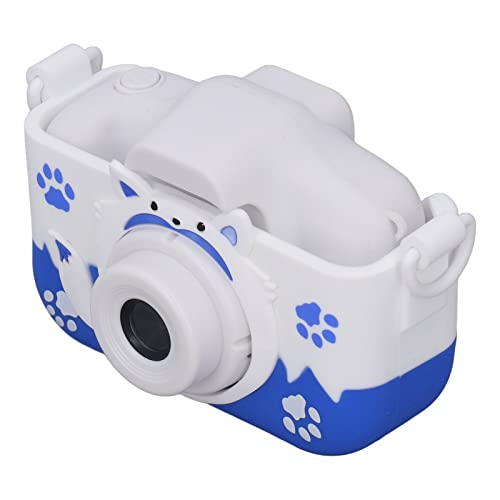 Kids Camera, Small Shape Portable High Definition Kids Camera with USB Charge Blue Childrens Cute Cartoon Four Filters Mini 40MP HD Digital Camera