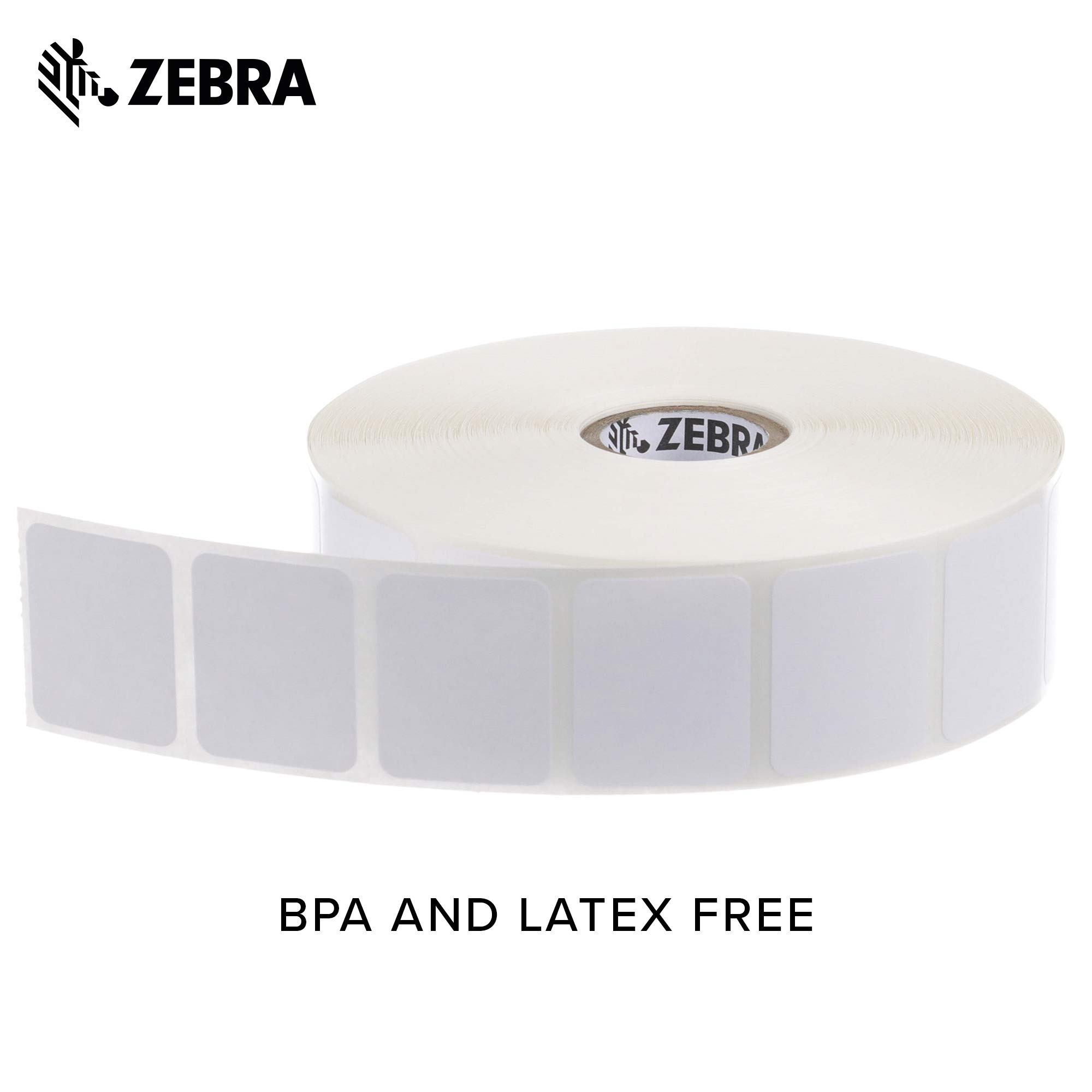 Zebra 1.25 x 1 in Direct Thermal Paper Labels Z-Perform 2000D Permanent Adhesive Shipping Labels 1 in Core 6 rolls 10031633SP